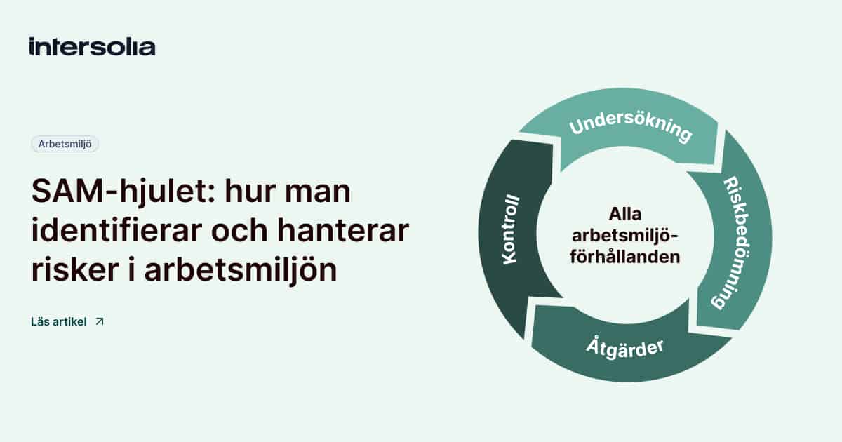 SAM-hjulet: hur du identifierar och hanterar risker i arbetsmiljön ...
