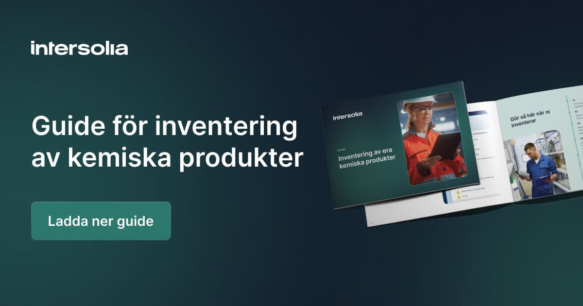 Guide | Inventering av era kemiska produkter | Intersolia